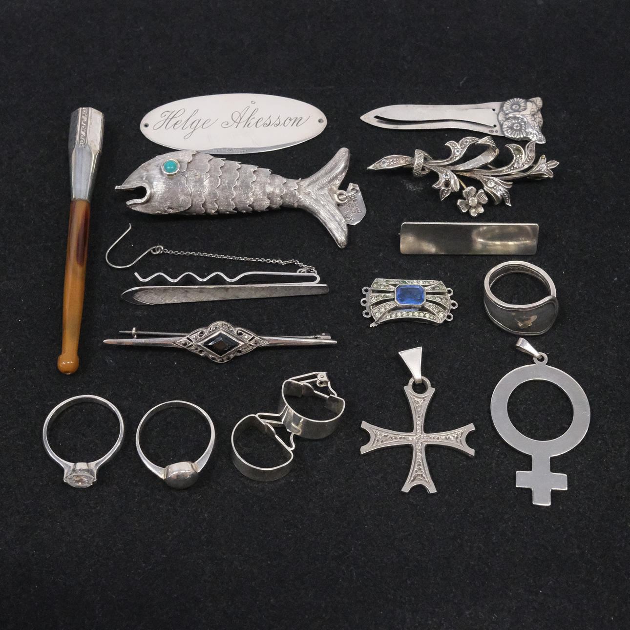 FÖREMÅL AV SILVER, 15 STYCKEN. Silver & Metall - Silver - Auctionet