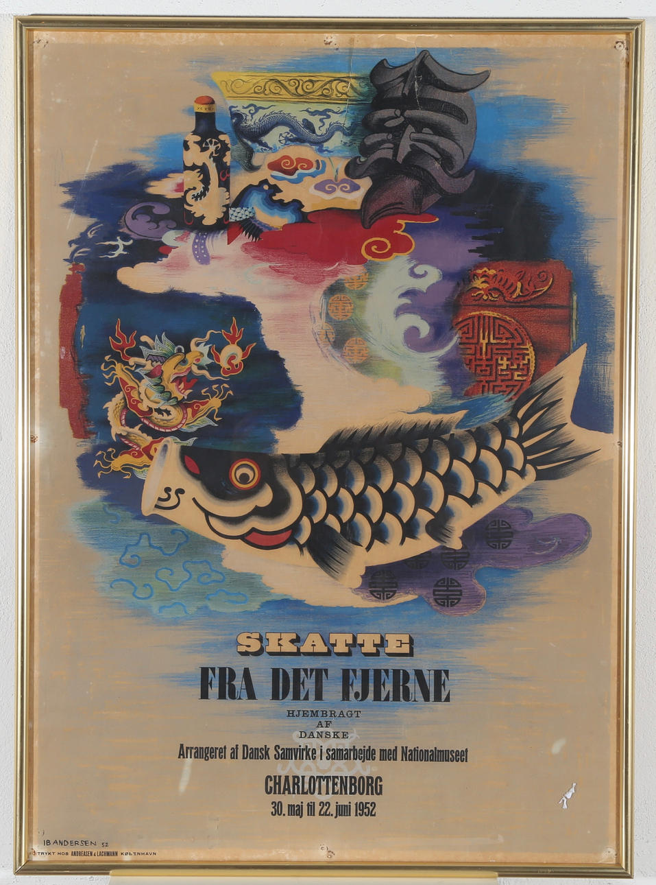 IB ANDERSEN (1907-1969). ”Skatter från fjärran”, vintage litografisk ...