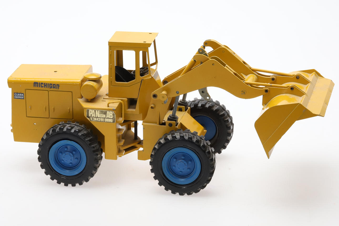 MODELL, Hjullastare Clark Michigan, metall, Gescha toys, 1/20, Made in ...