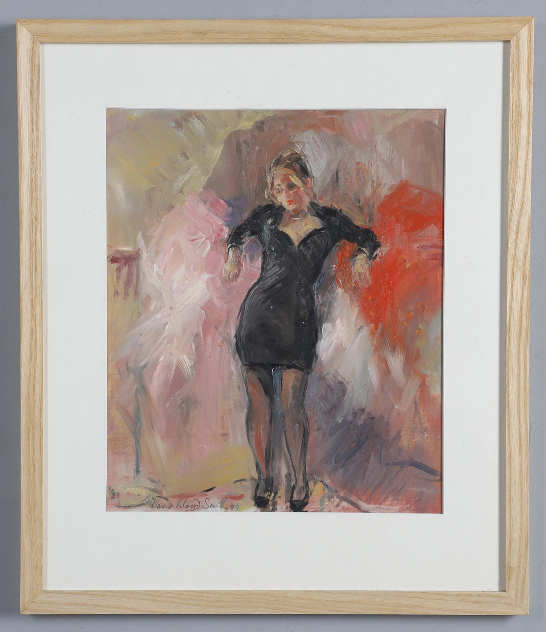 DAVID LLOYD SMITH (1944-). LITTLE BLACK DRESS. Art - Paintings - Auctionet