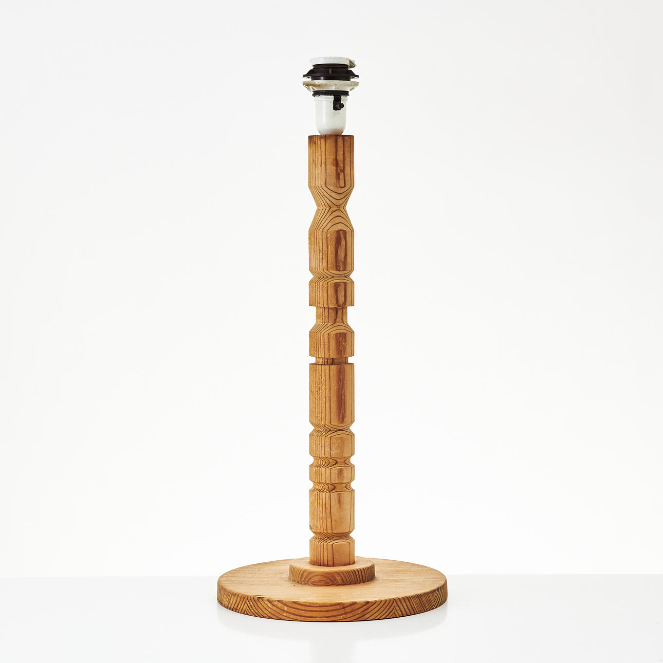 ERIK HÖGLUND. Table lamp, turned pine, 1950s. Lighting & Lamps - Table ...