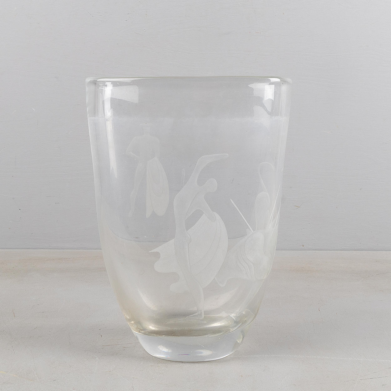 VICKE LINDSTRAND. “The Bullfighter”, a vase, Kosta 1950's. Glass - Art ...
