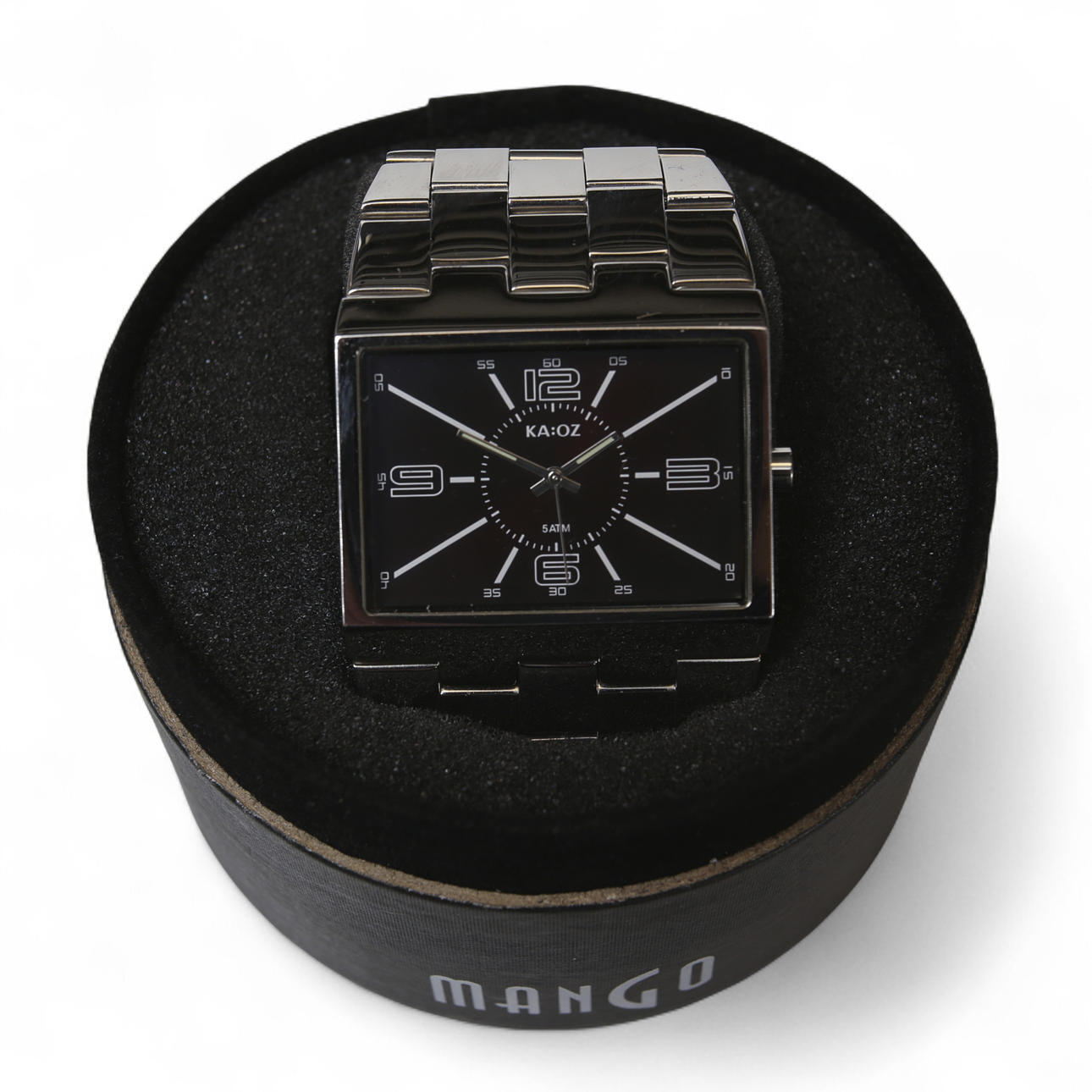 KA:OZ, wristwatch, steel, black dial. quartz works. Around the 21st ...