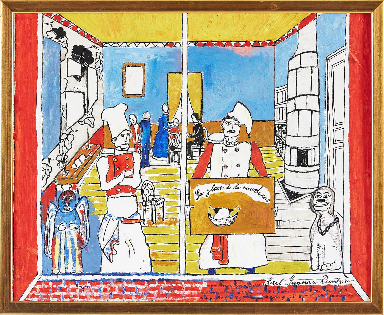 KARL-GUNNAR RUNDGREN (1935-2014). “La Glace à la Noix de coco, oil on panel. Art - Paintings ...