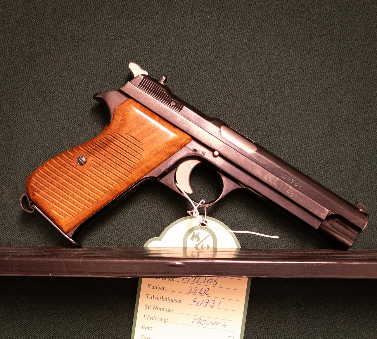 Sig 210 Kaliber 22lr. Tillv.nr. 41731. Licensvapen - Pistoler - Auctionet