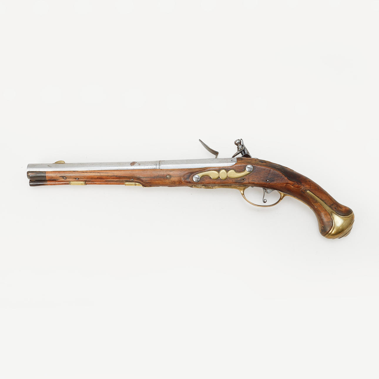 A 17th/19th century flintlock pistol, probably France. Weapons ...