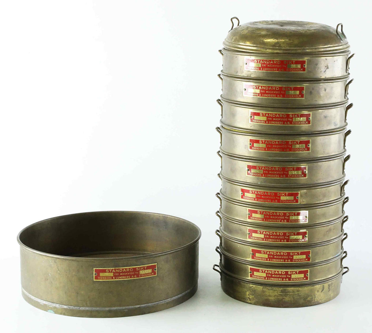 EARTH SIEVE, brass, Standard Sight, Tornborg & Lundberg A-B. Stockholm ...