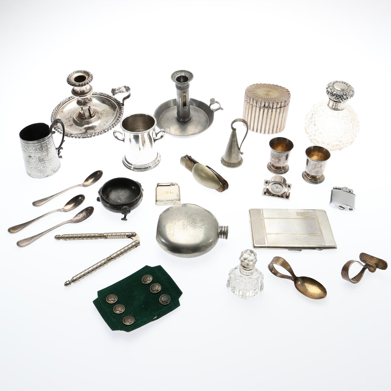 A COLLECTION OF SILVER AND SILVER PLATED ITEMS. Silver & Metals ...