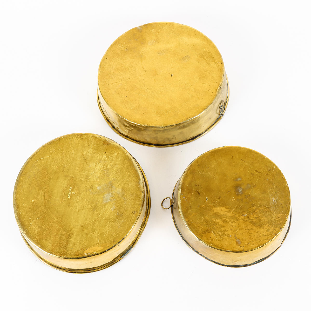BUNKAR 3 stycken, mässing, Skultuna Bruk, 1800-tal. Silver & Metall ...