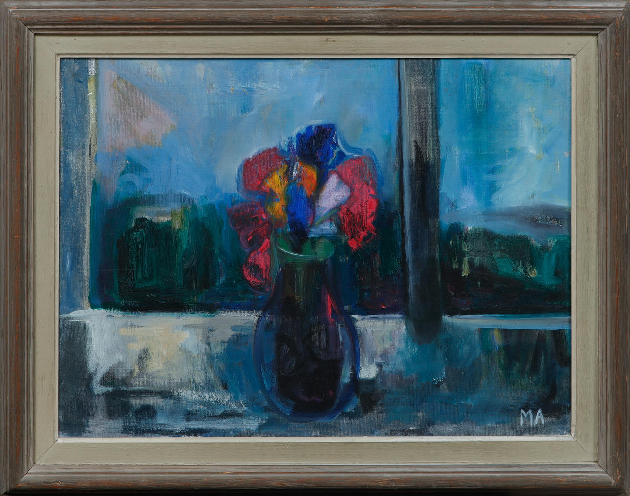 MAJ ARNELL. Still life, oil on canvas, signed, dated 50 a verso. Art ...