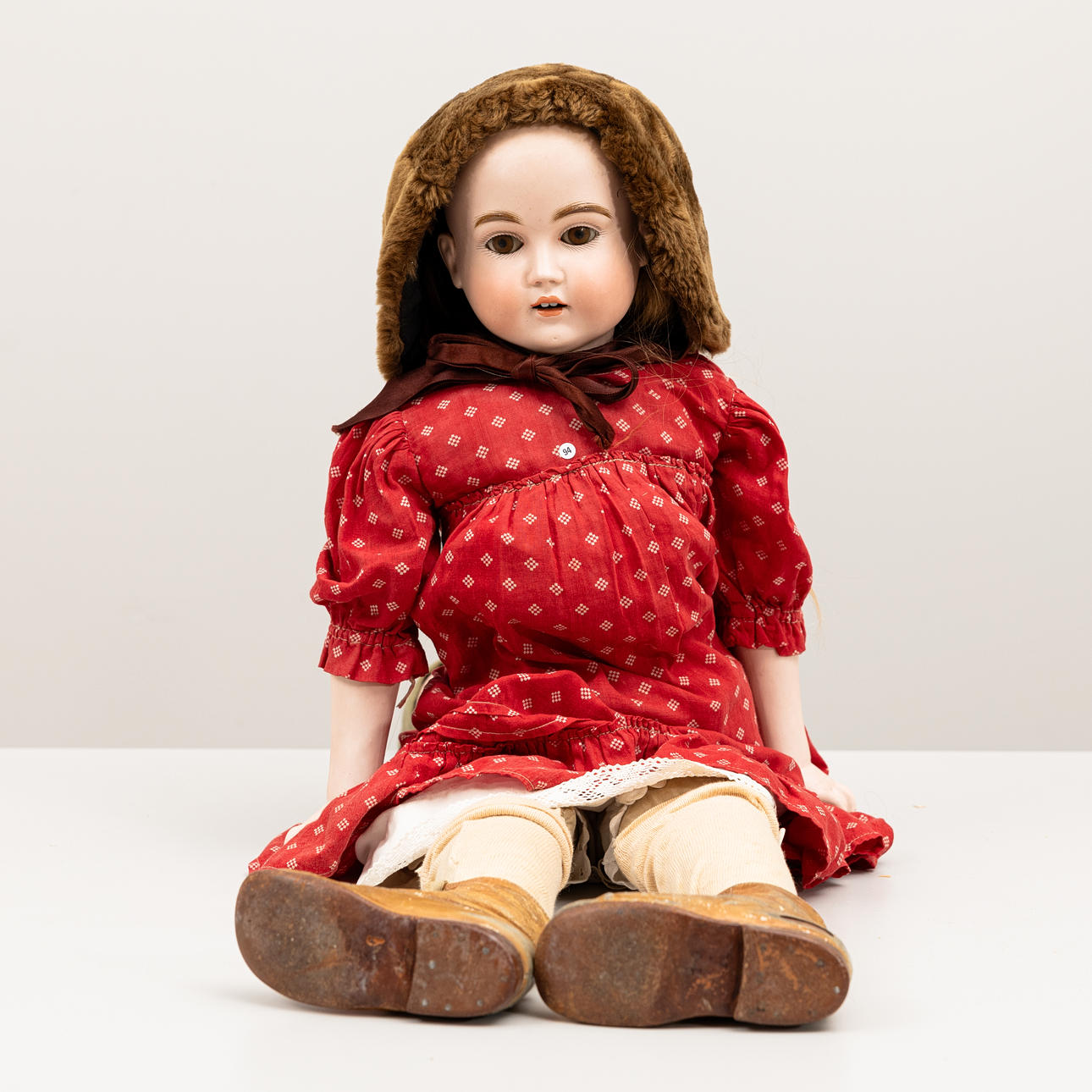 GIRL DOLL, marked “0 “made in Germany, 1910s, .head with shield in ...