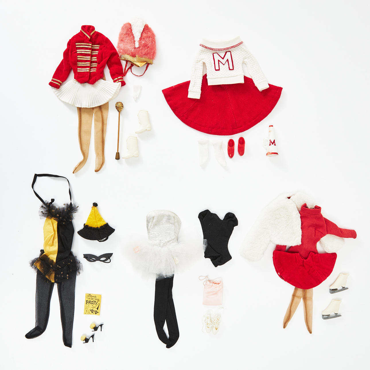 Barbie Outfits 5 875 Drum Majorette 876 Cheerleader 942
