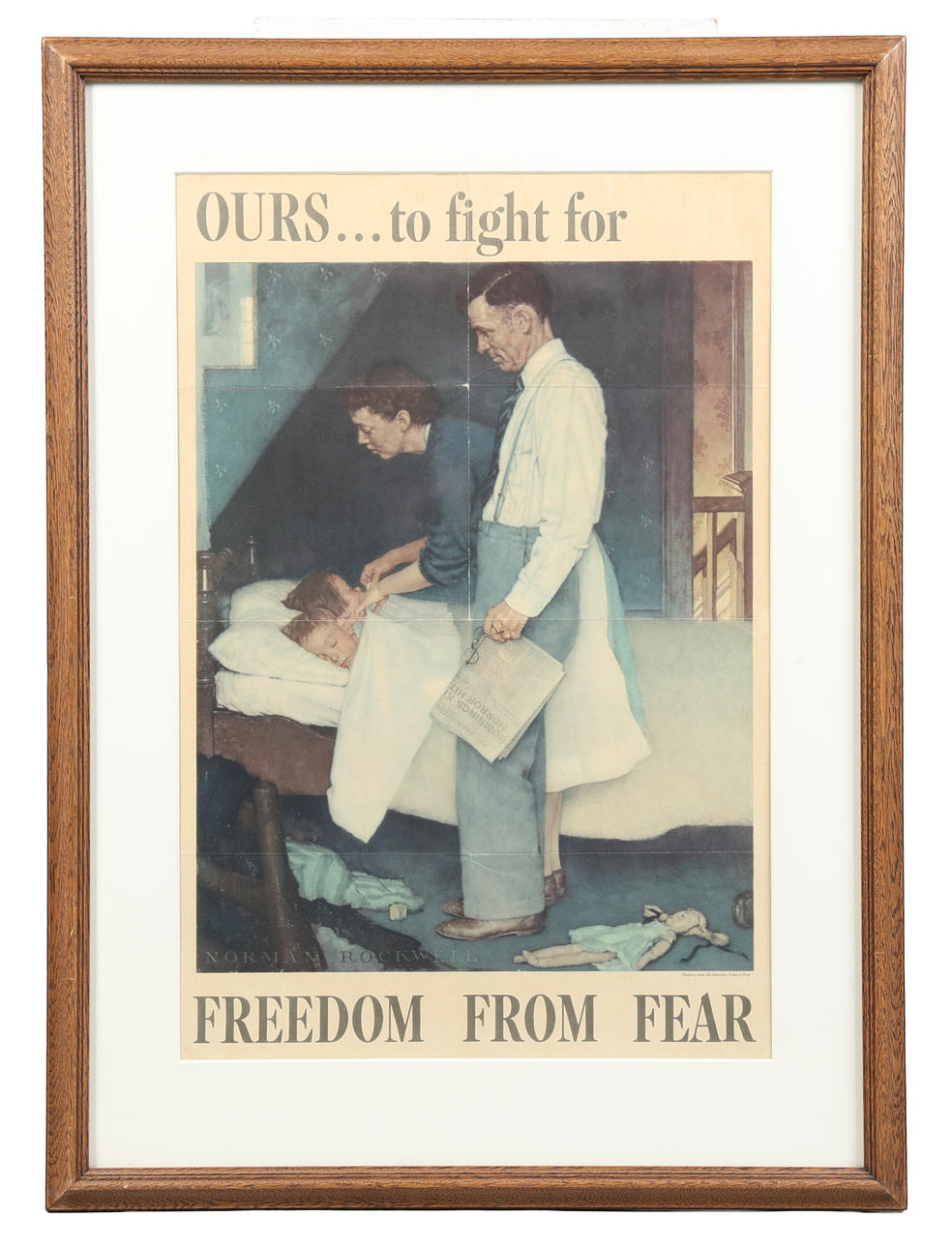 A NORMAN ROCKWELL WORLD WAR II PROPAGANDA POSTER. Art - Engravings ...