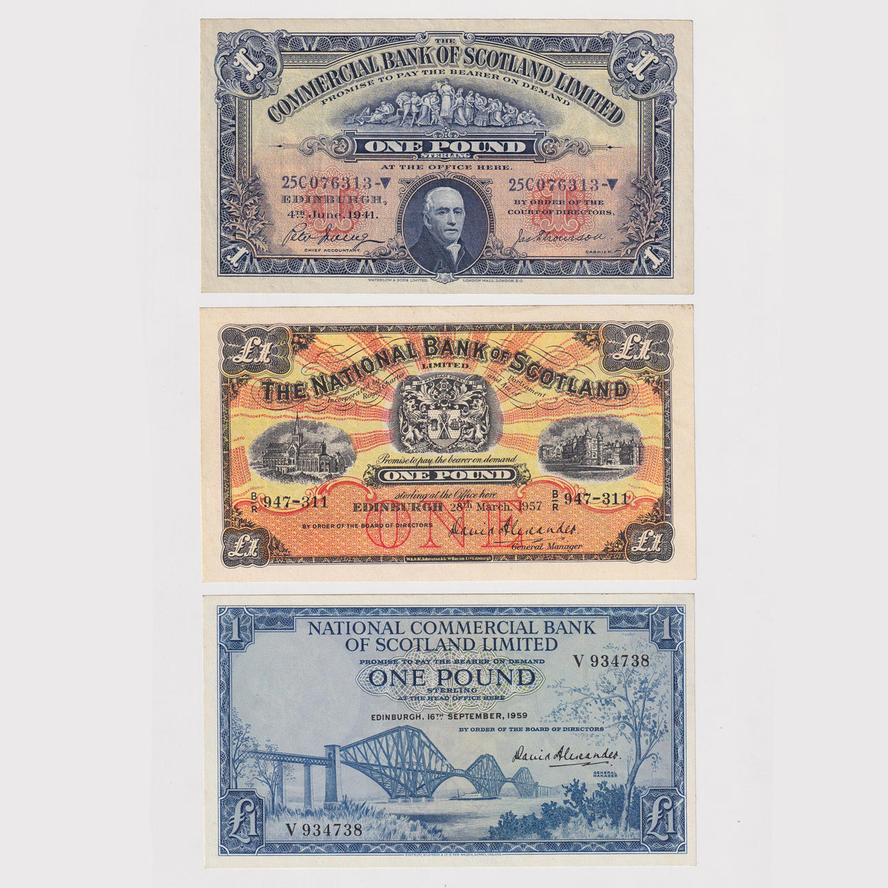 THREE SCOTLAND BANK NOTES (3). Coins, Medals & Stamps - Coins ...