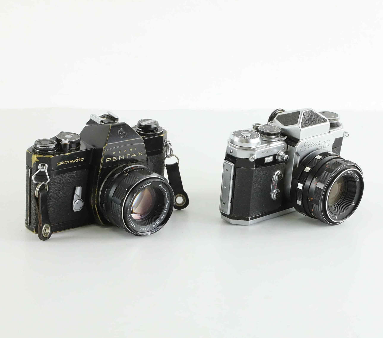 KAMEROR, 2 st, Edixa-mat reflex, Pentax Spotmatic. Foto, Kameror ...