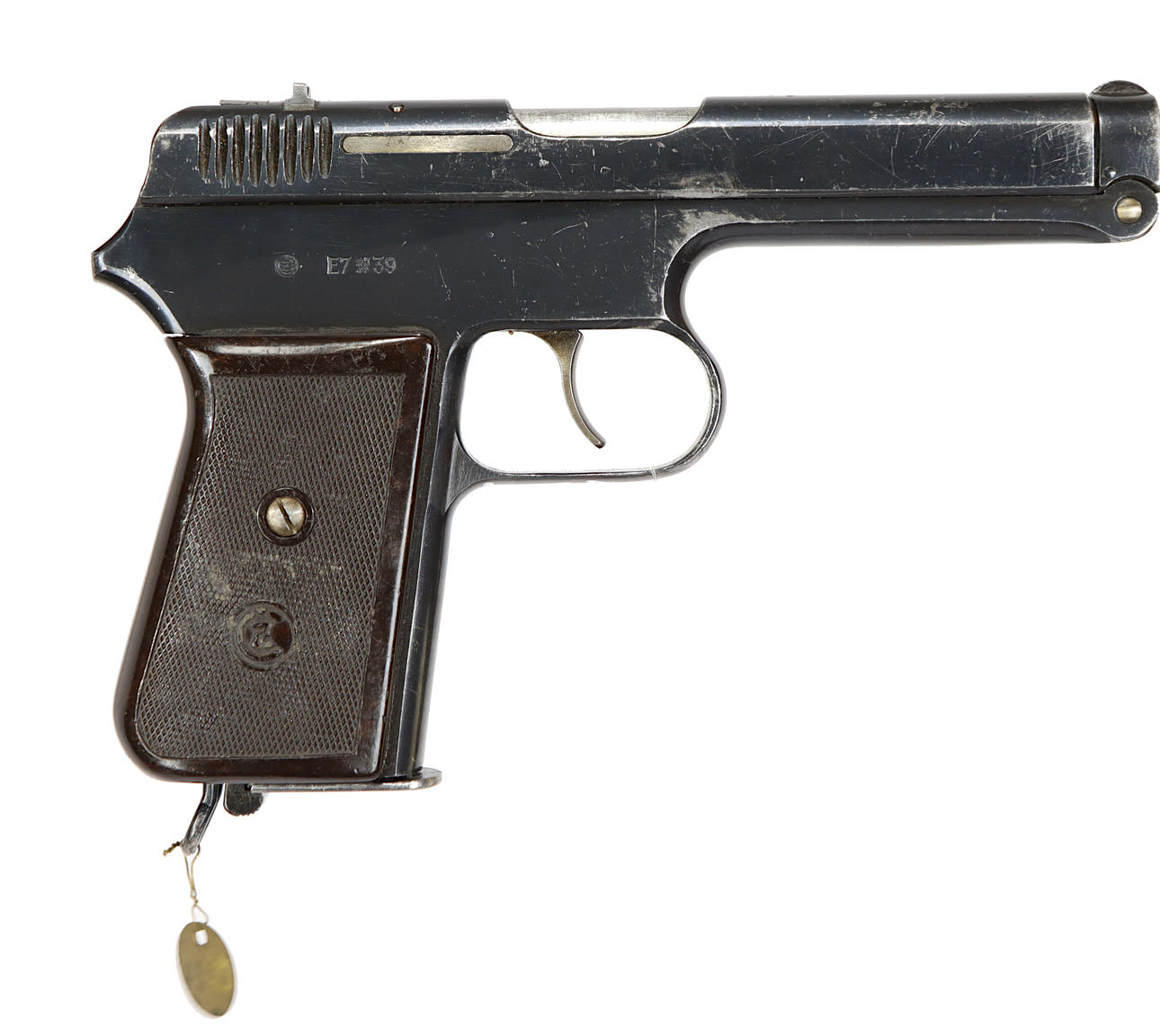 PISTOL, fabrikat CZ, modell VZ 38, kaliber .380 ACP, tillv.nr 287971 ...