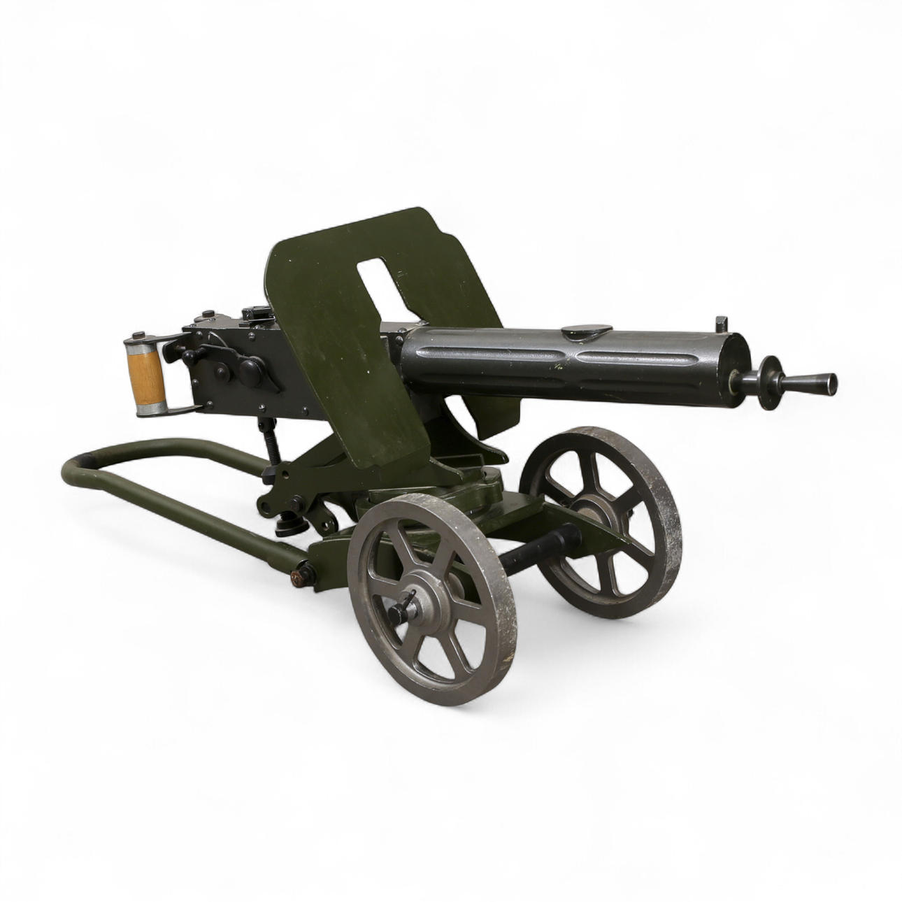 A replica of the Russian Maxim M 1910 machine gun, metal, second half ...