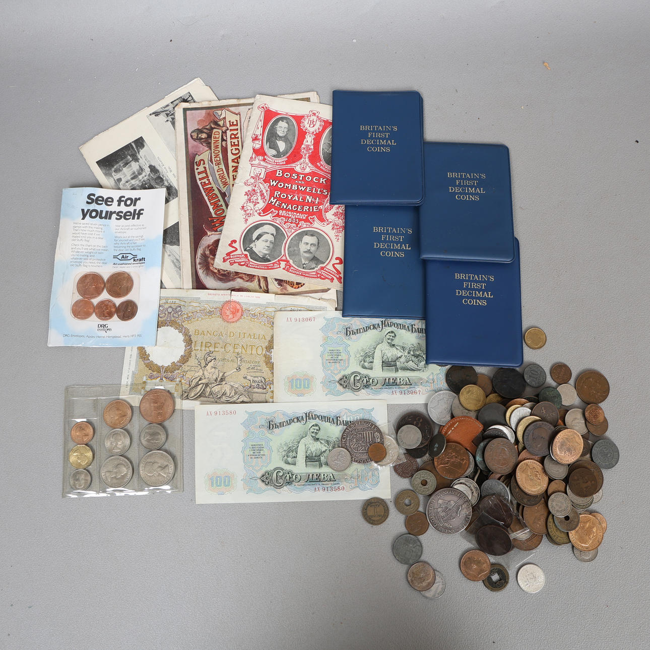 COLLECTION OF WORLD COINS AND BANK NOTES. Coins, Medals & Stamps ...