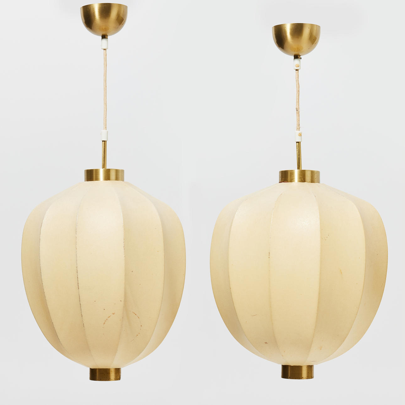 JOSEF FRANK. Ceiling lights, two pieces. “Kinabollen”, model number G ...