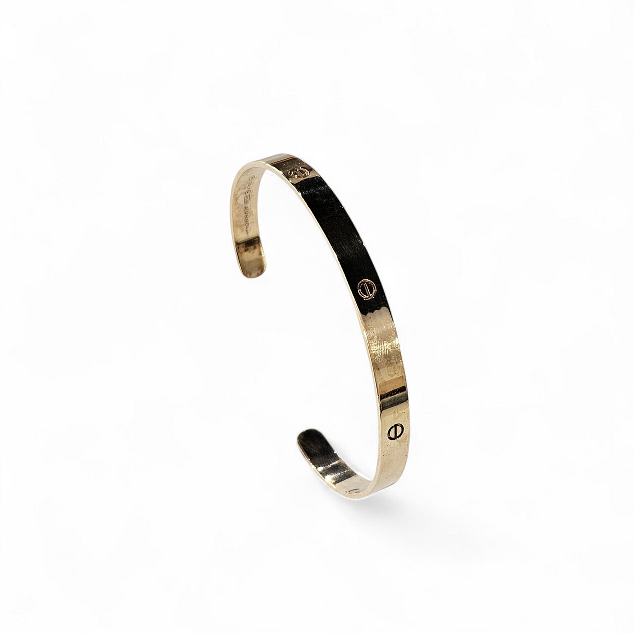 Cartier style slave bracelet in golden silver. Jewellery & Gemstones ...