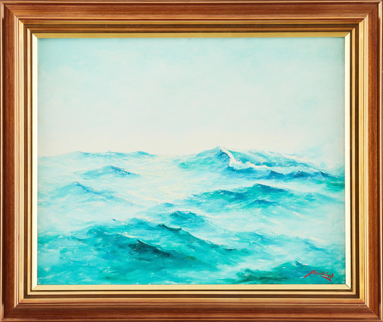 AXEL LIND. Sea motif, oil on canvas, signed Axel Lind. Art - Paintings ...
