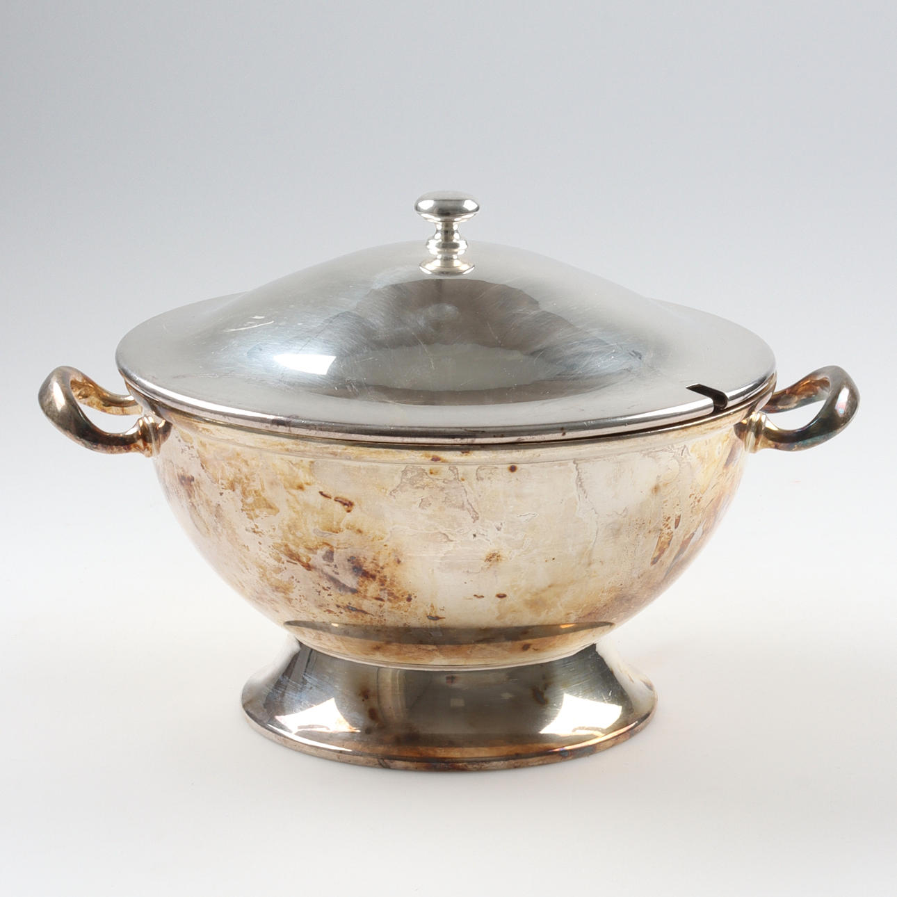 A soup terrine, nickel silver, Gense, 20th century. Silver & Metals ...