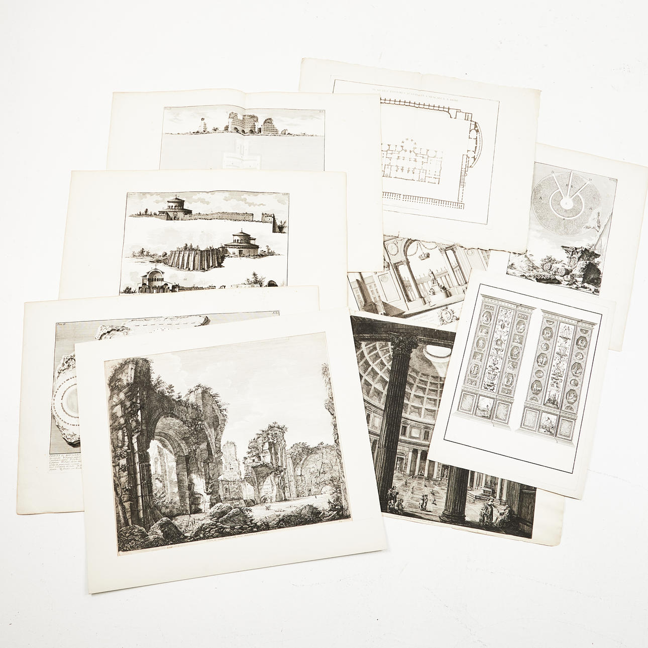 LUIGI ROSSINI (ITALY, 1790-1857), GIOVANNI BATTISTA PIRANESI (ITALY ...