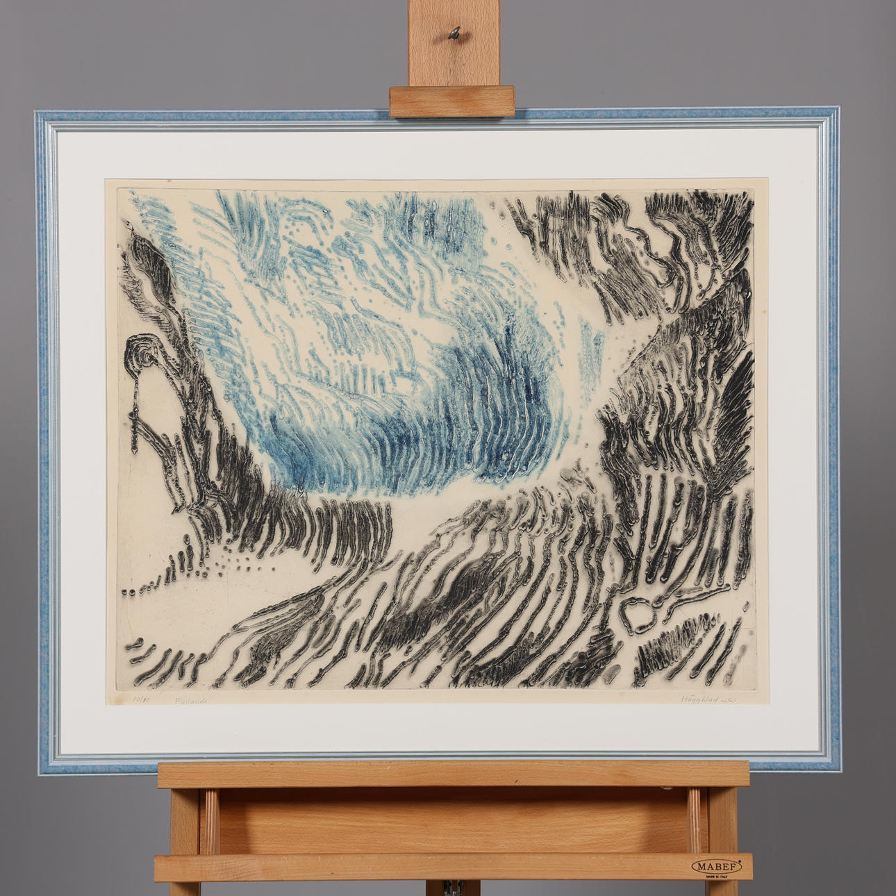 KARL ERIK HÄGGLUND. LITHOGRAPH, “Descending”, signed, dated -61 ...