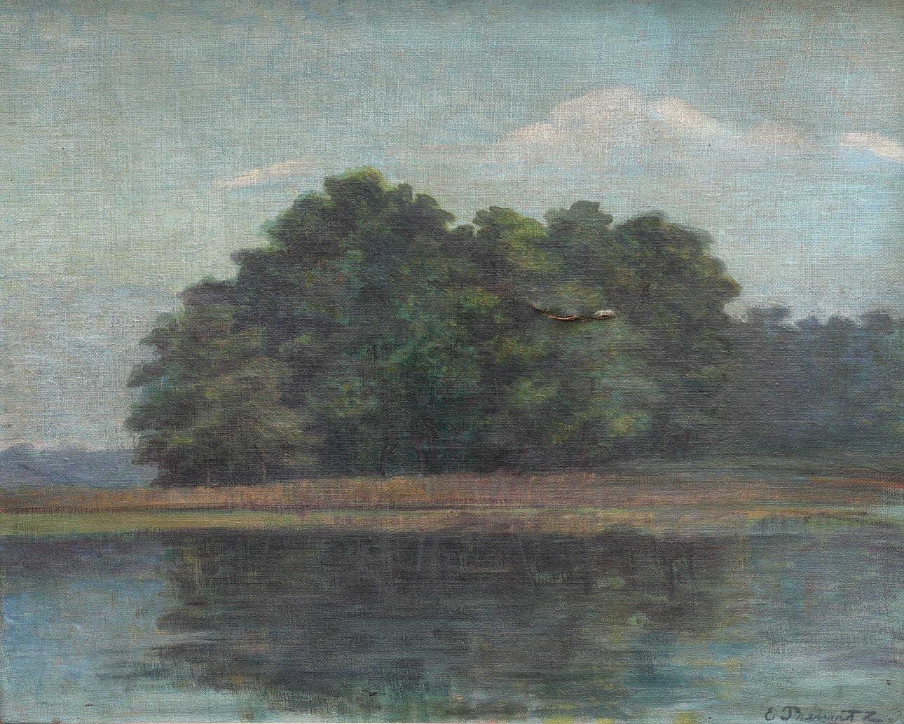 GUSTAV EVERT PREINITZ. Olja på duk, signerad. Konst - Måleri - Auctionet