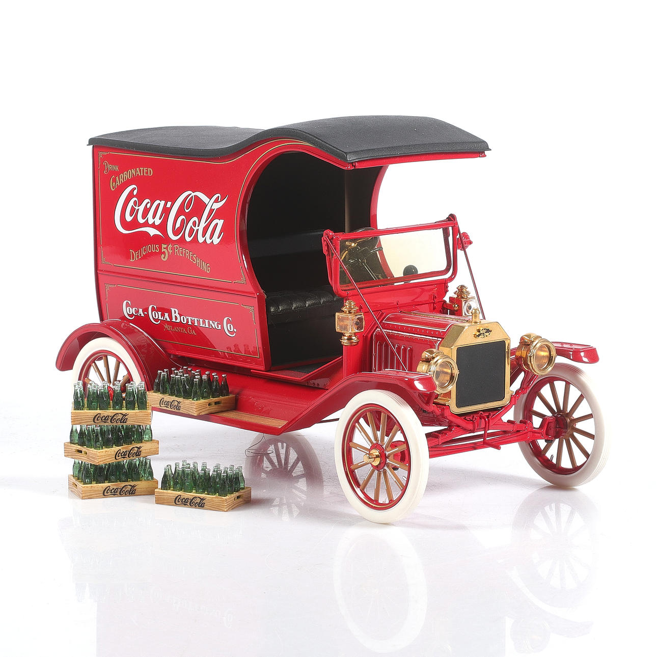 MODELLBIL, metall/resin, Ford Model T "Coca Cola", 1916, Franklin Mint ...