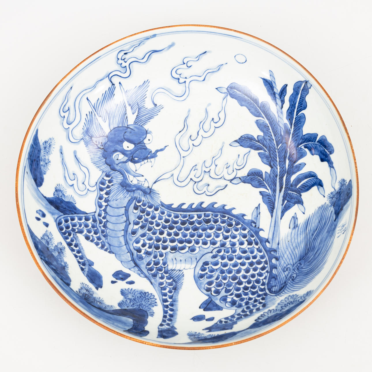 BOWL, Qilin, porcelain, bears Yu Tang Jia Qi marking. Qing Dynasty ...
