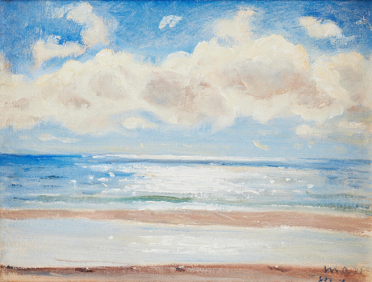 MICHAEL ANCHER (DENMARK 1849–1927). Motif from Skagen. Konst - Måleri ...