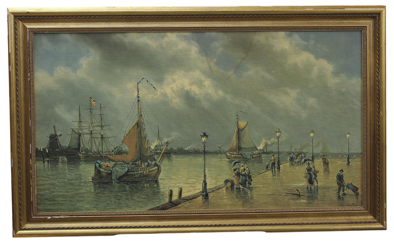 AUGUSTE MUSIN. Ein Öldruck von Henri Auguste Musin, Master Art ...