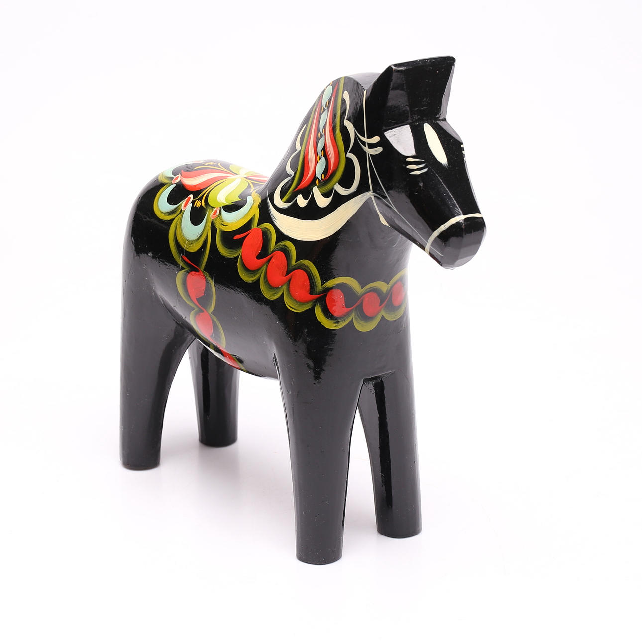 DALA HORSE, black, Grannas A. Olssons Hemslöjd. Art - Sculptures ...