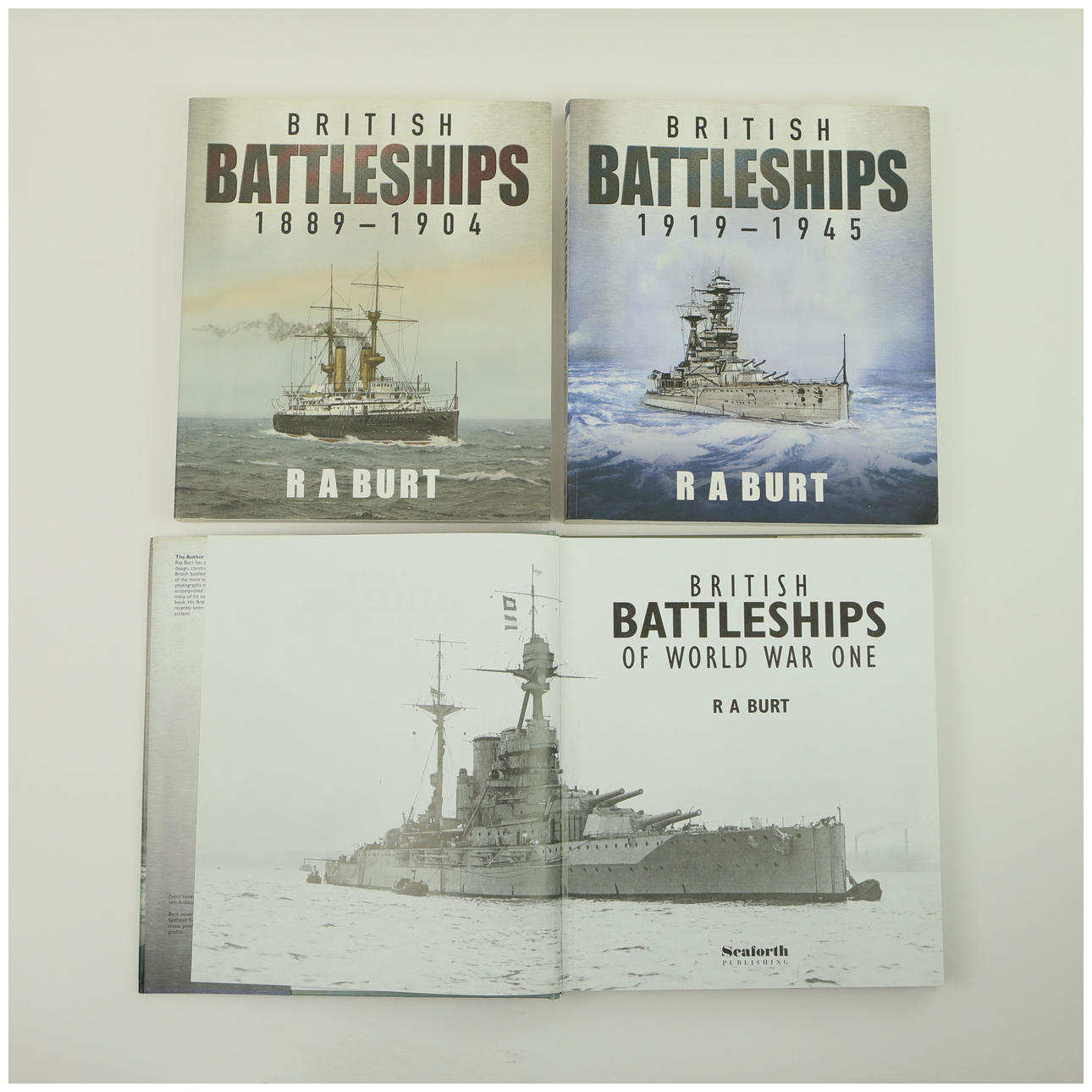 R.A. BURT, BRITISH BATTLESHIPS: 3 BOOK COLLECTION (3 VOLS). Books, Maps ...