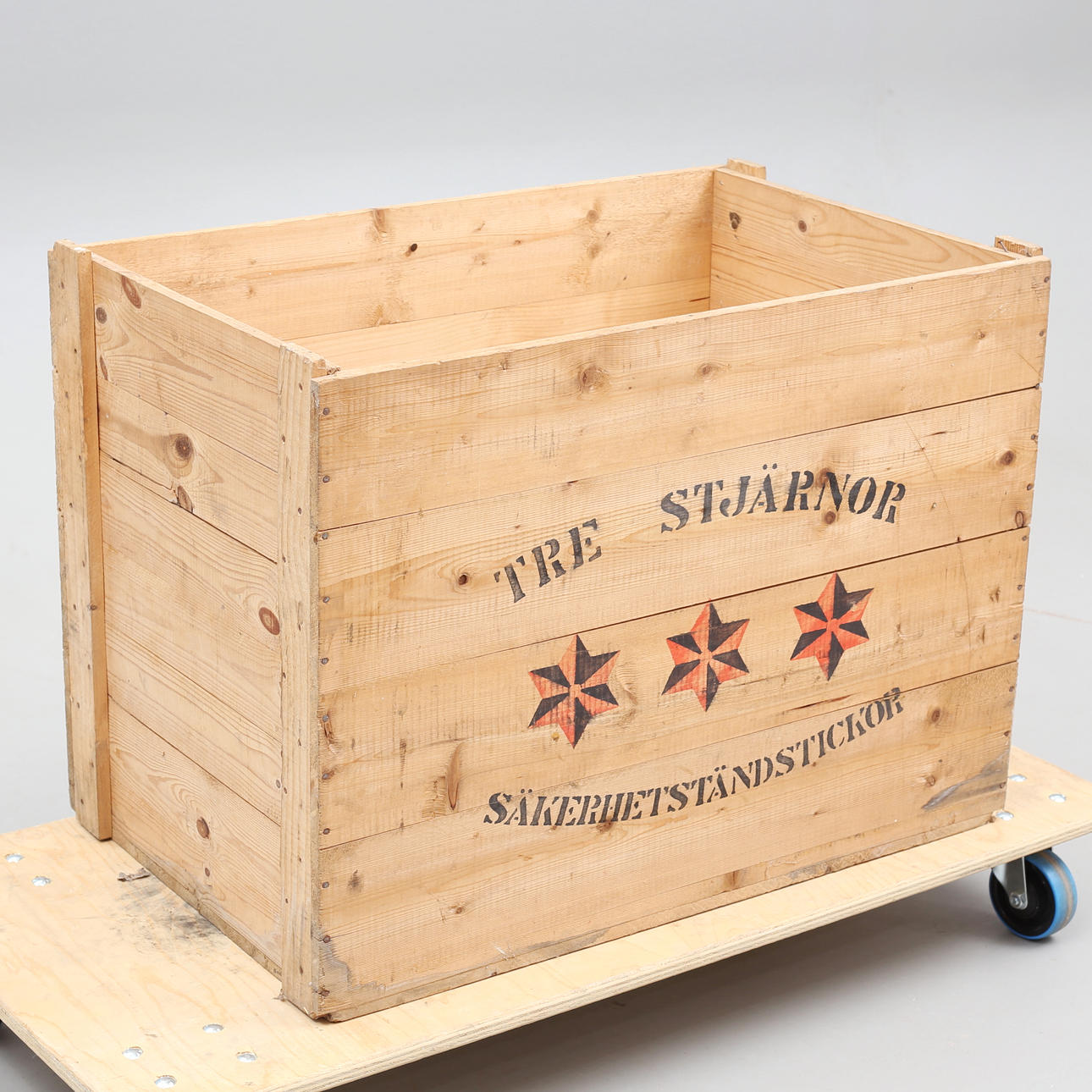 WOODEN BOX, “Three Stars Safety Matches”. Miscellaneous - Miscellaneous ...