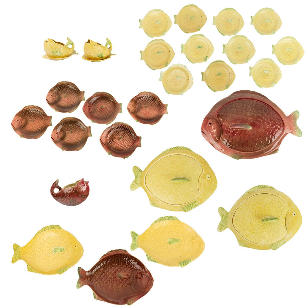 SHORTER & SONS, STOKE ON TRENT FISH PLATES. (QTY). Ceramics & Porcelain ...