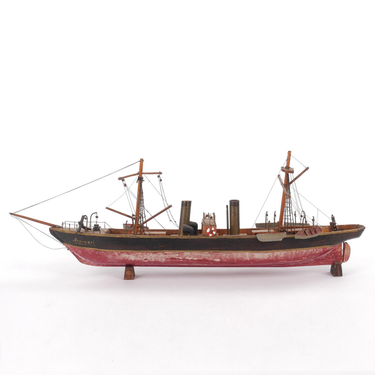 SKEPPSMODELL, ångfartyg, "Ann-Mari", trä och metall, 1900-tal ...