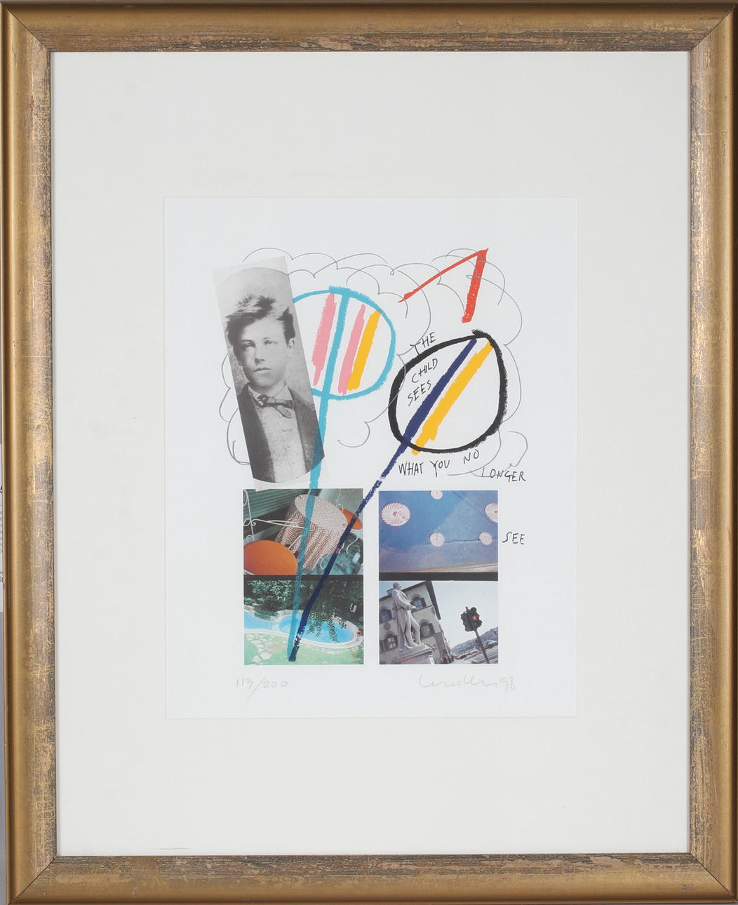 ULF LUNDELL. “The child sees what you no longer see”, silkscreen in ...