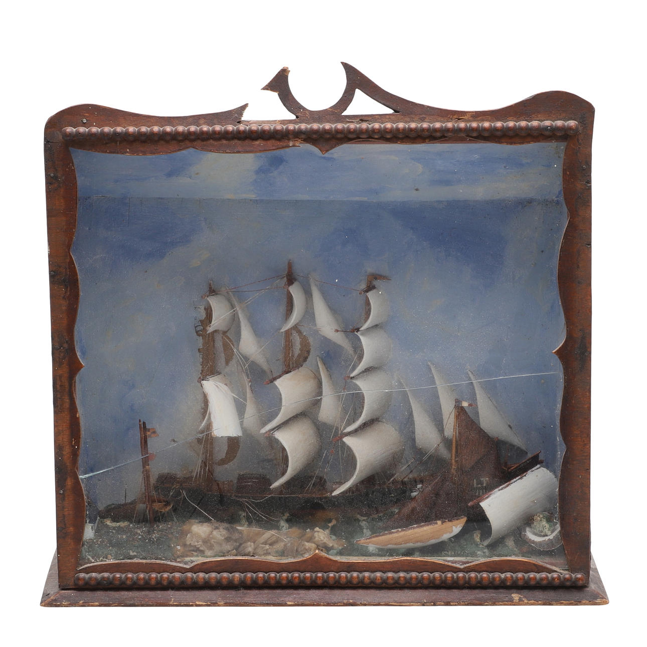 SHIP DIORAMA & NOTE OF PROVENANCE - 1932. Miscellaneous - Miscellaneous ...