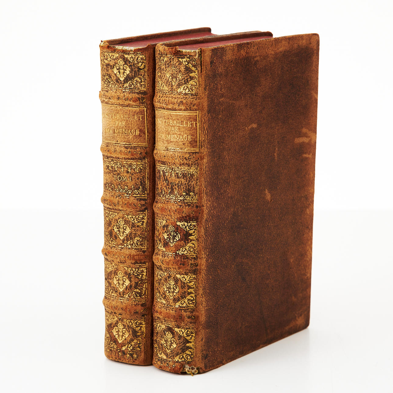 MENAGE, ANTI-BAILLET, OU, CRITIQUE DU LIVRE DE BAILLET, 1690, 2 VOLS ...