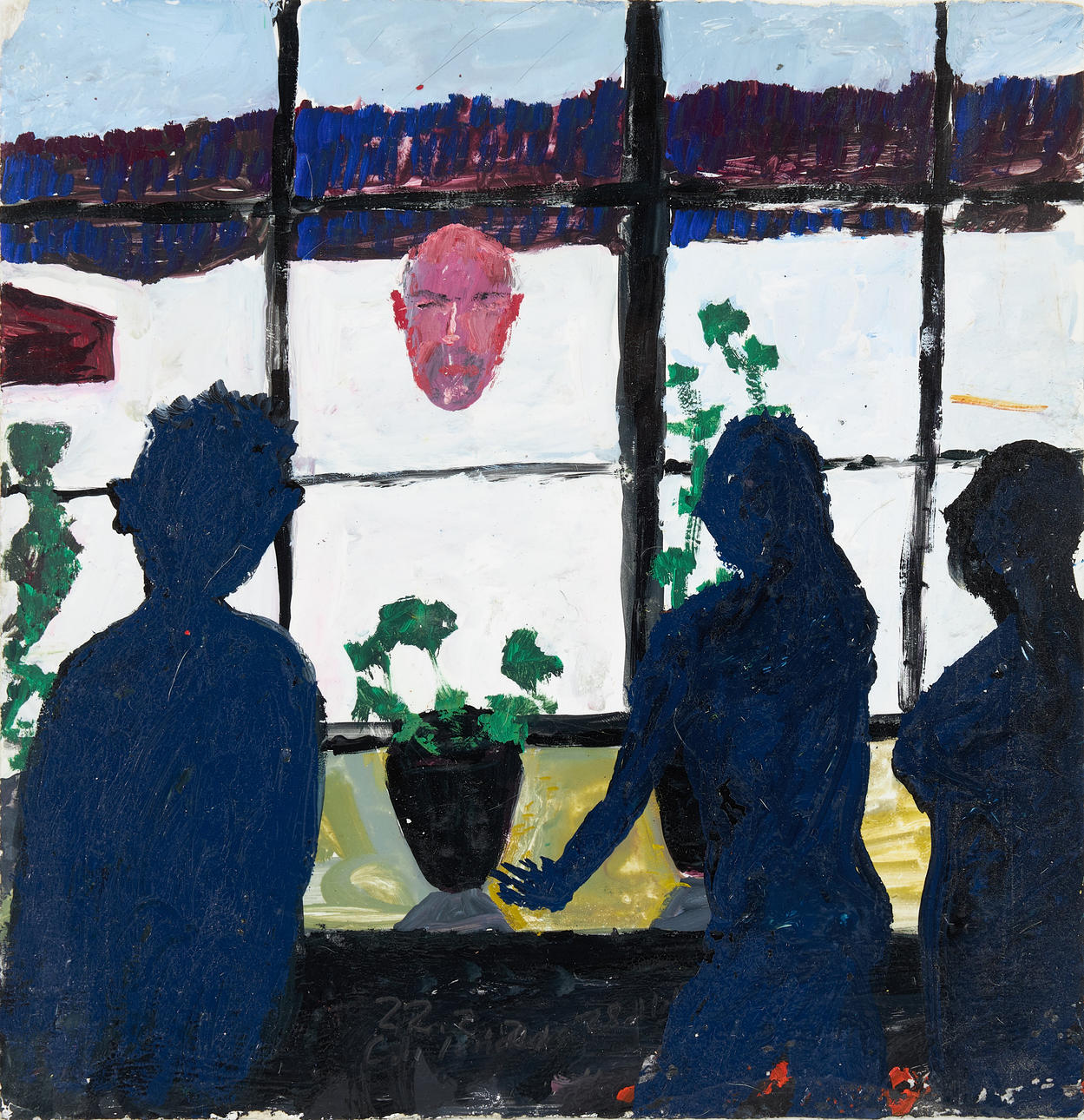 CARL MICHAEL LUNDBERG. Silhuetter, gouache på kartong, monogramsignerad ...