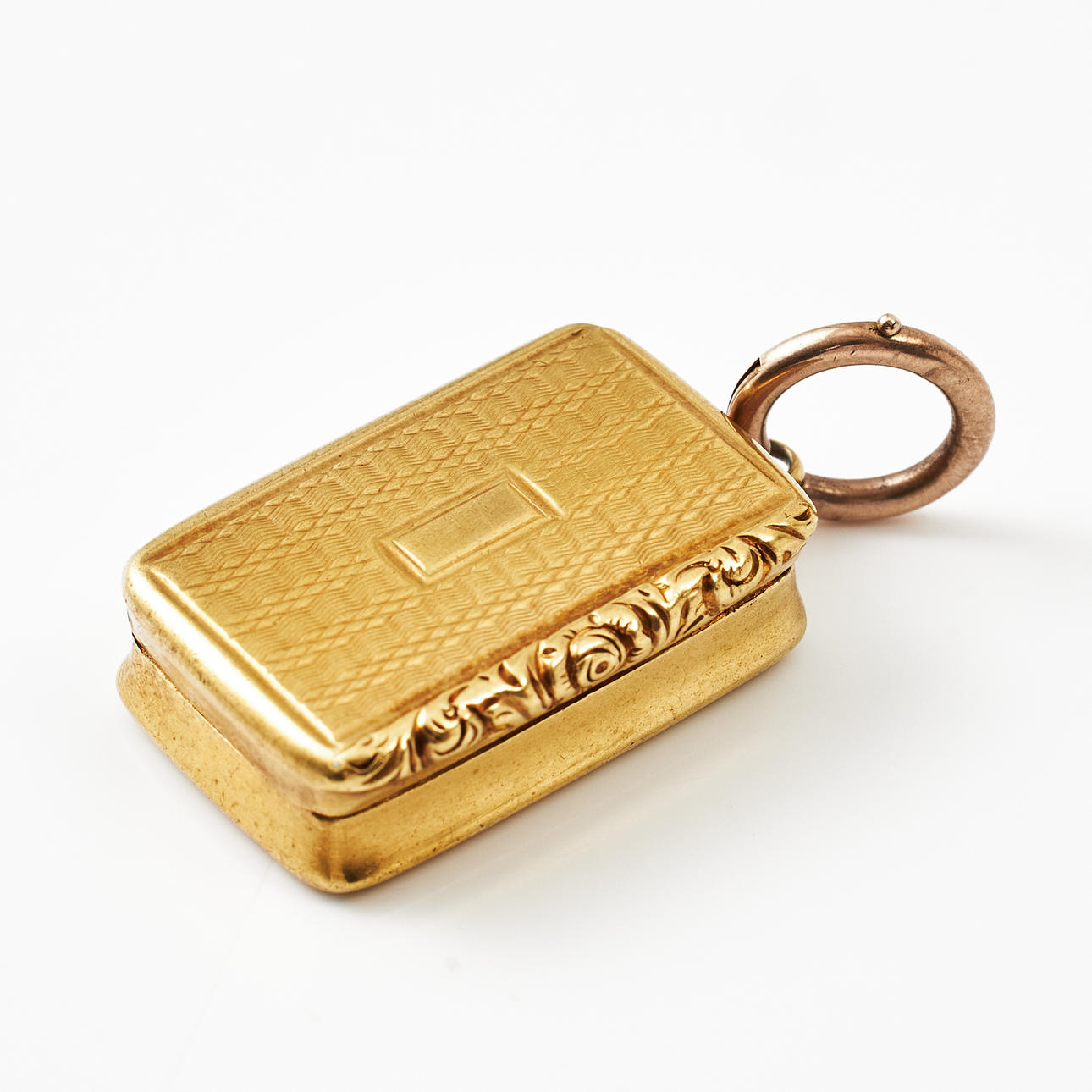 JOSEPH WILLMORE, luktdosa/vinaigrette, förgyllt silver, rektangulär med ...