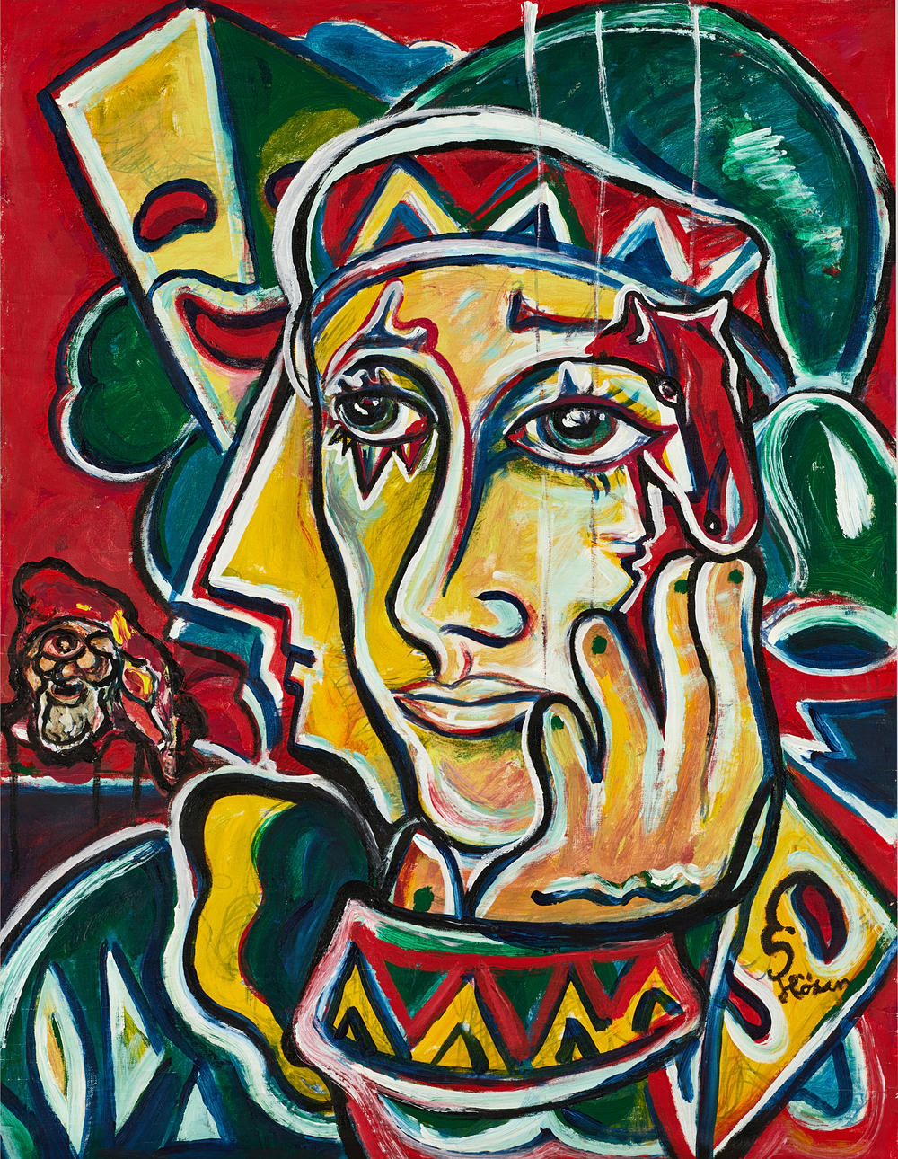 SVEN-ARNE “THE HAWK” HÖKENSTRÖM (Stockholm, 1947-2025). Joker/Portrait ...