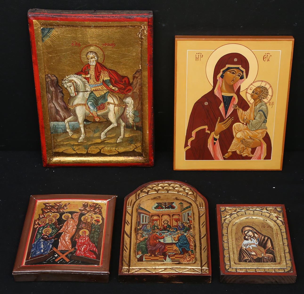 IKONER, 5 st, bl.a. Ryssland. Övrigt - Övrigt - Auctionet