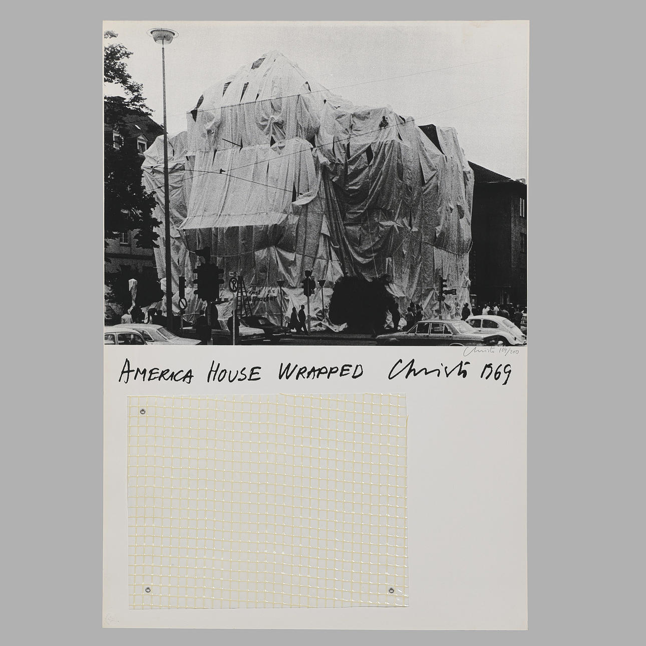 CHRISTO VLADIMIROV JAVACHEFF, "CHRISTO". 'America House Wrapped ...