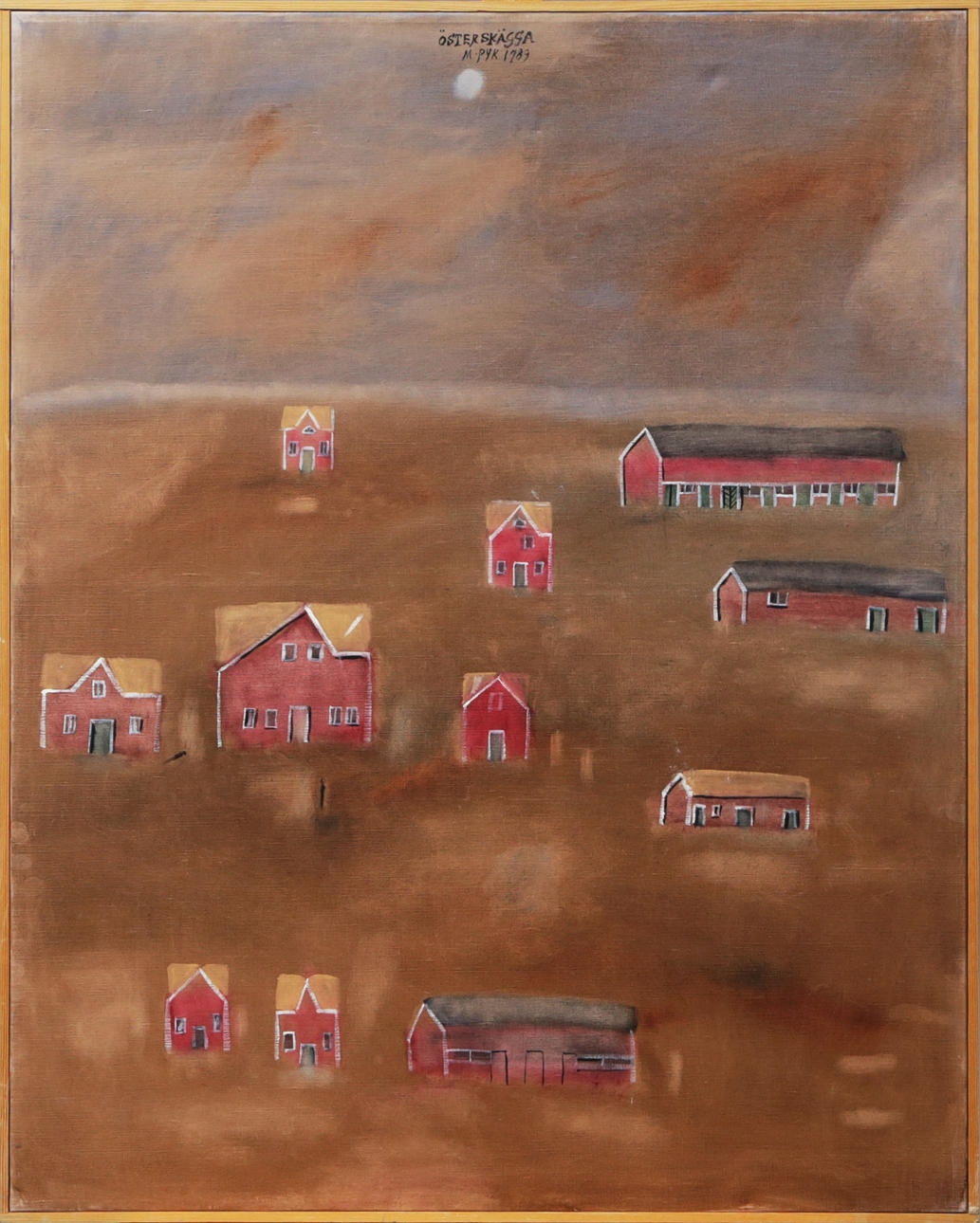 MADELEINE PYK. OLJA, på duk "Lilla Dallas" signerad, 1989. Konst - Måleri - Auctionet