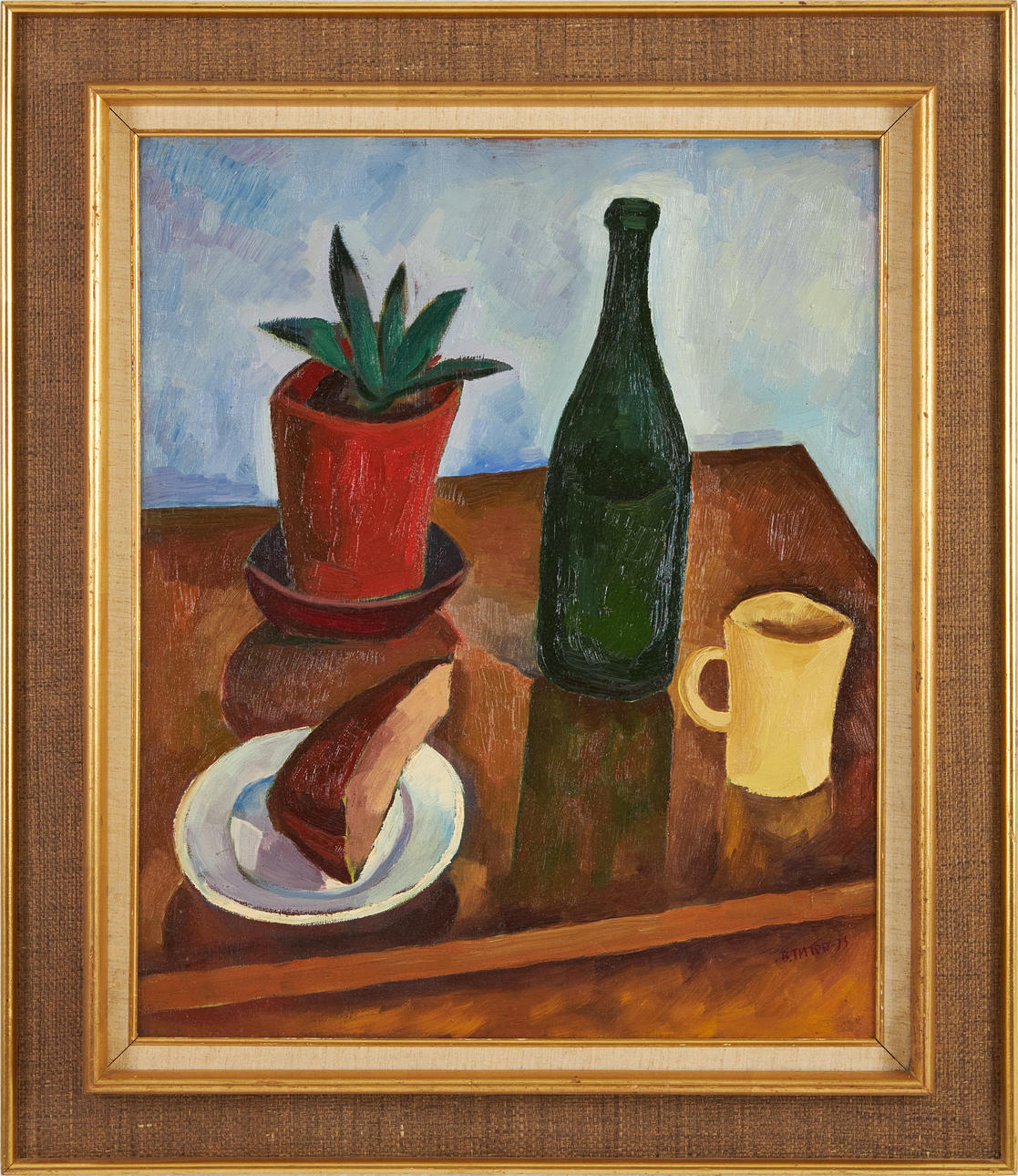 VLADIMIR TITOV (ESTLAND FÖDD 1948). “Натурмот с Кусхлева” (Still Life ...