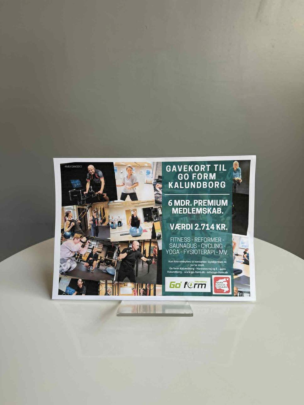 GAVEKORT GO' FORM KALUNDBORG. Charity auction for Kæk Cancer in Holbæk ...