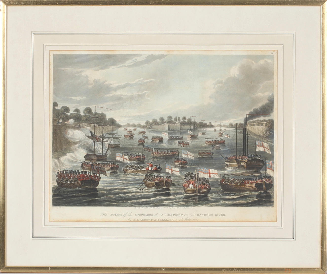 AFTER JOSEP MOORE. “The attack of the Stockades... “, engraved by ...